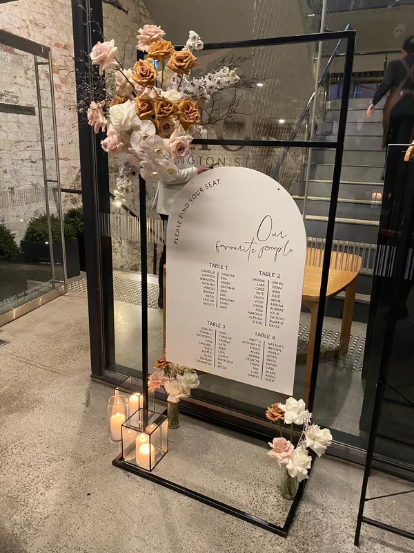 Signage Stand- Black - Your Event Tribe